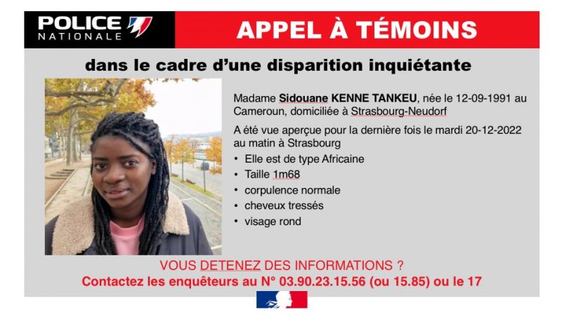 Strasbourg : disparition inquiétante d'une femme de 31 ans