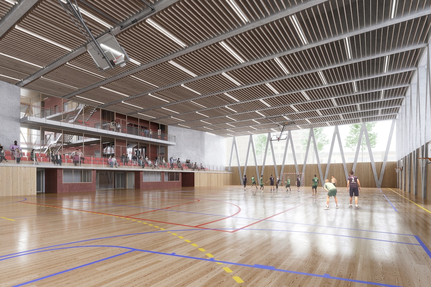 Avec ses 6 800 m2, le nouveau centre sportif de l’université de ...