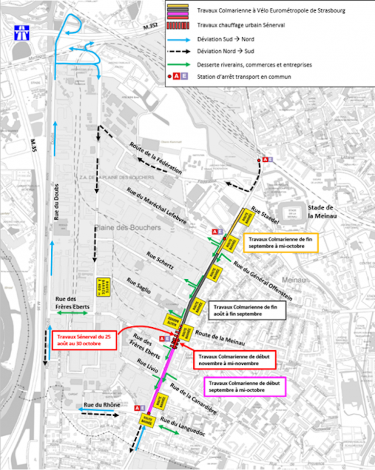 Strasbourg en travaux : pendant 3 mois, circuler sur l’avenue de Colmar ...